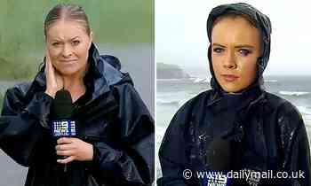 Nine News reporters Airlie Walsh and Hannah Sinclair caught in wild ...