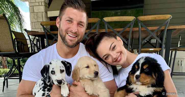 Tim Tebow and Wife Demi-Leigh Nel-Peters Get 3 New Puppies 4 Months ...