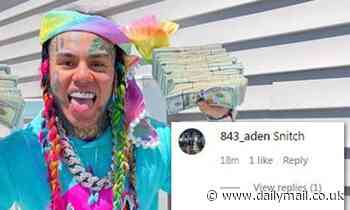 Tekashi 6ix9ine gets roasted on social media after asking fans to ...