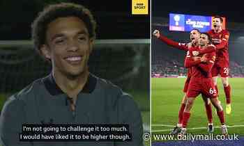 Trent Alexander-Arnold is delighted with his FIFA 21 overall rating but ...