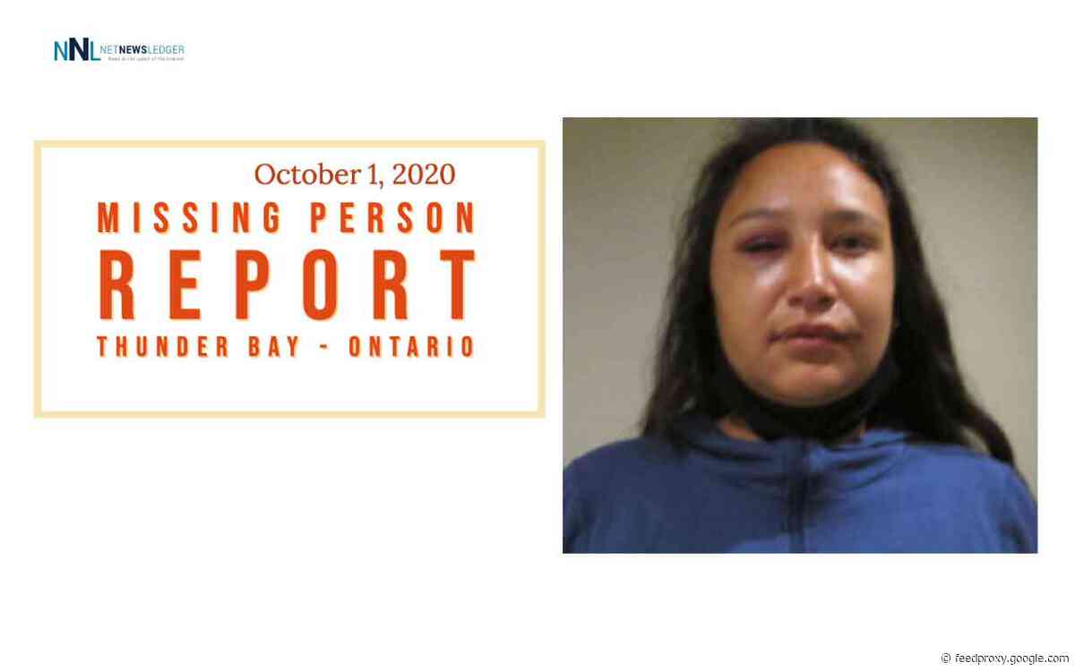 October 1, 2020 – Missing 23-year-Old Woman in Thunder Bay - Thunder ...