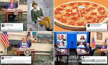 Donald Trump's tiny desk sparks hilarious memes as he finally admits he ...