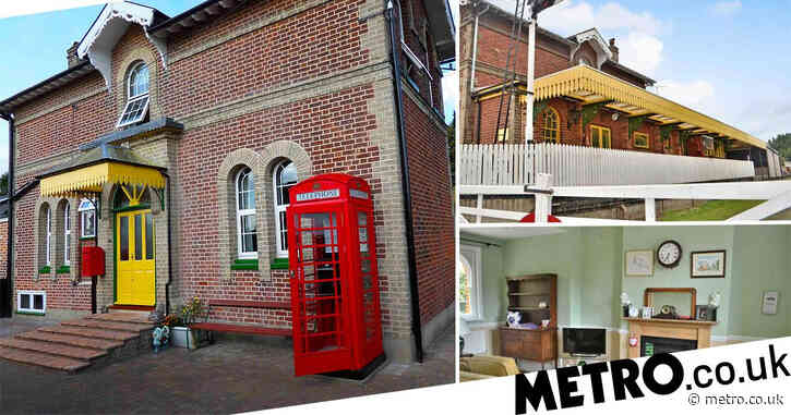 Converted train station complete with 32-metre long platform goes on ...