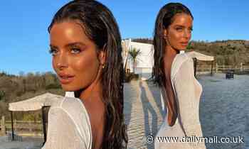 Maura Higgins shows off her jaw-dropping figure in a sheer backless ...