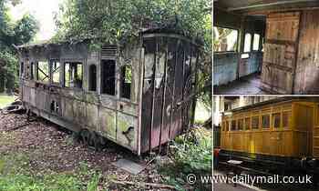 Victorian Great Western Railway train carriage left to rot for nearly ...