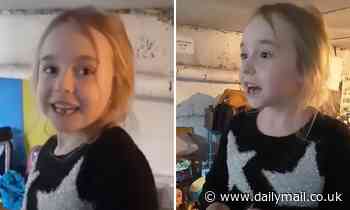 Little Amelia, seven, who melted hearts singing Frozen hit in a Kyiv ...
