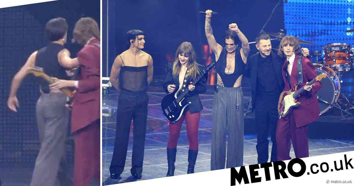 Eurovision 2022 viewers concerned for Maneskin’s Damiano David over leg ...