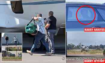 Prince Harry arrives for a private flight in electric car - but Range ...