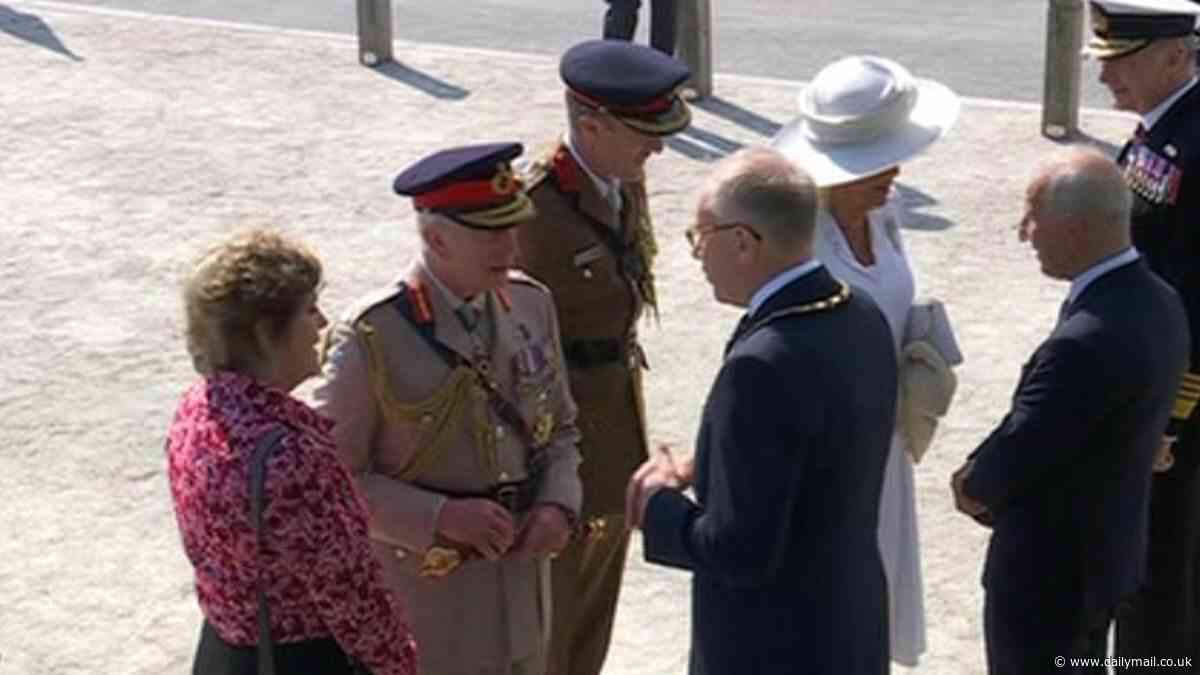 King Charles and Queen Camilla arrive at D-Day 80 memorial service to ...