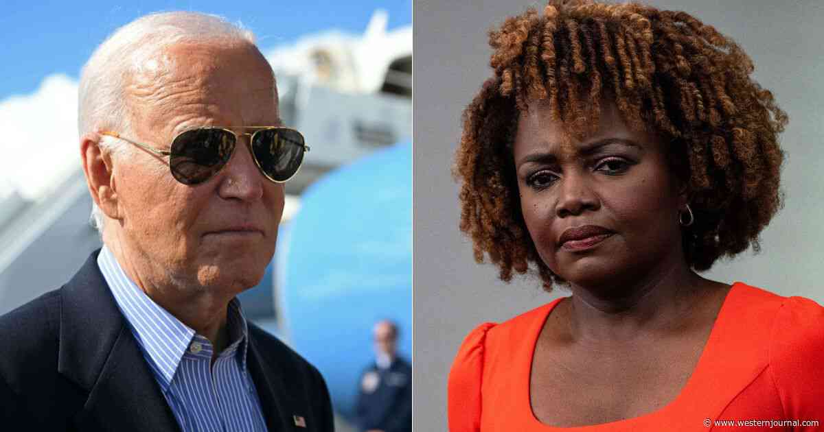 Karine Jean-Pierre Gives Floundering Explanation After Biden Accidentally Exposes Her Lie ...